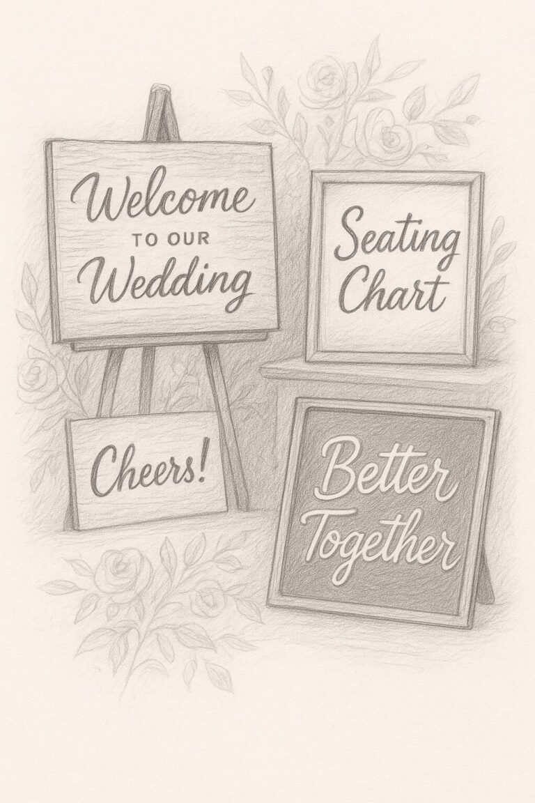 Who Makes Wedding Signs in Nashville? - Nashville Wedding Officiant